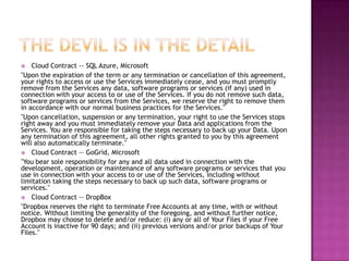 Cloud computing contracts | PPT