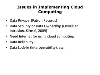 Cloud computing for college library automation | PPTX