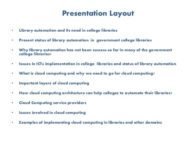 Can Cloud Computing help for Government Colleges to Automate their Li…