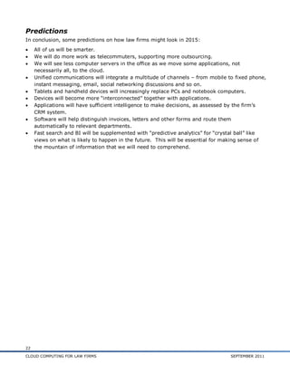 White Paper: Cloud Computing for Law Firms | PDF