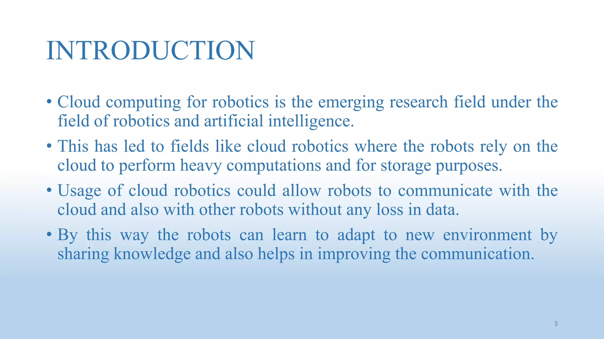 Cloud Computing for Mobile Robots | PDF