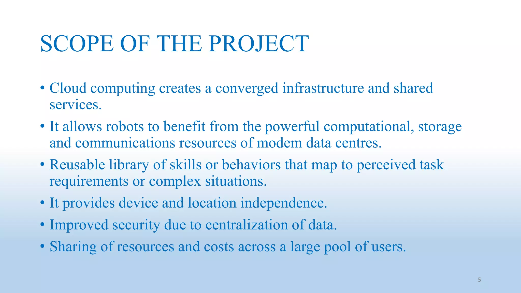 Cloud Computing for Mobile Robots | PDF