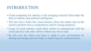 Cloud Computing for Mobile Robots | PDF