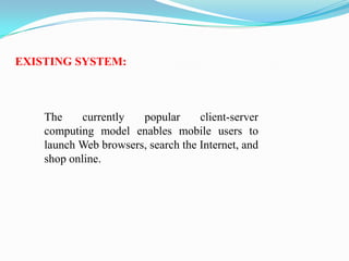 Cloud computing for mobile users can offloading computation save energy | PPTX