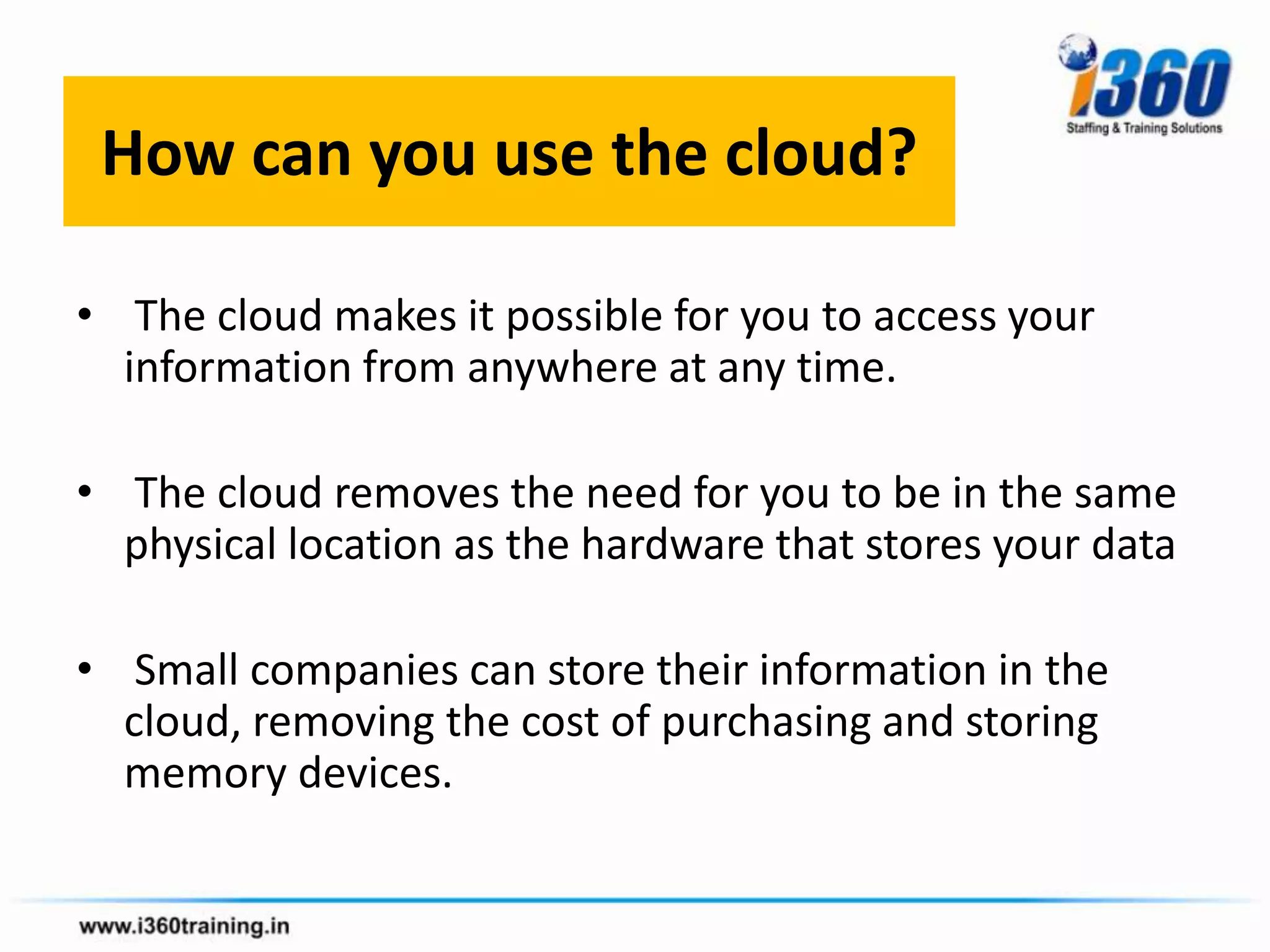 Cloud Computing Fundamentals Ppt