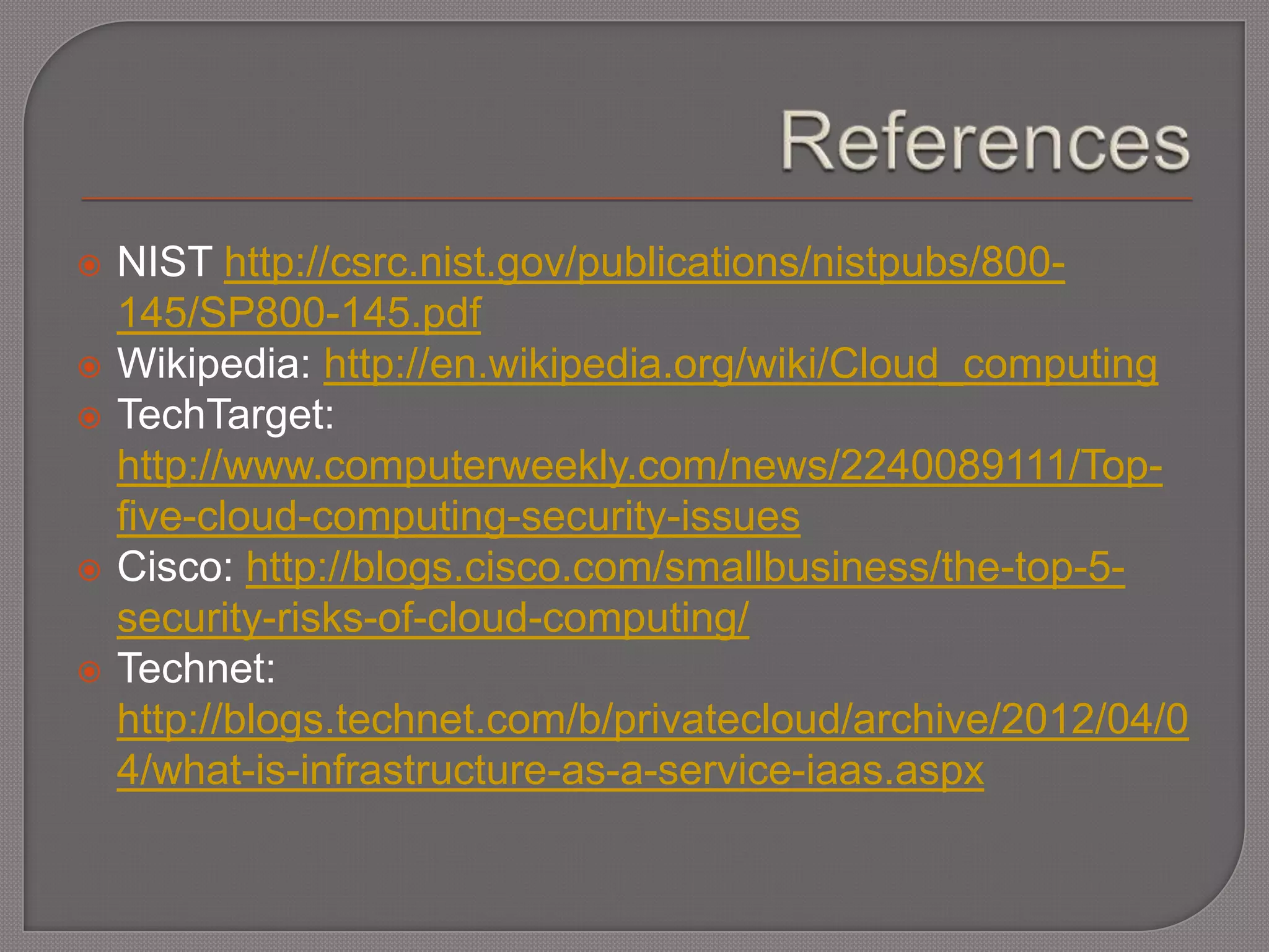 Cloud computing in a nutshell | PPTX