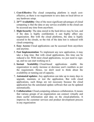Cloud computing in iot seminar report | PDF