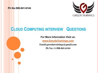 Cloud Computing Interview Questions | PPTX