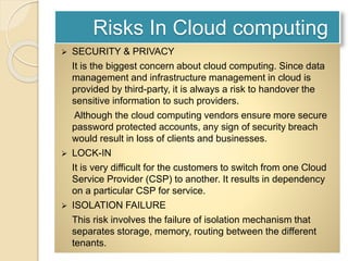 Cloud Computing - FUNDAMENTALS | PPTX
