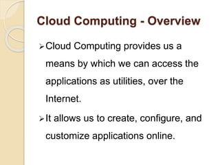 Cloud Computing - FUNDAMENTALS | PPTX