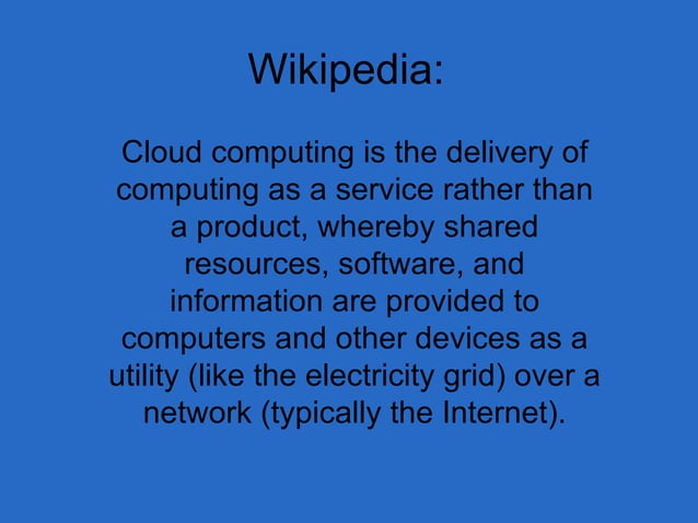 Cloud computing intro | PPT