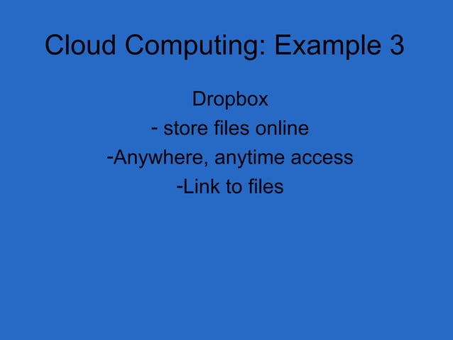 Cloud computing intro | PPT