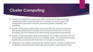 An Introduction to Cloud Computing: Benefits and Challenges | PPTX