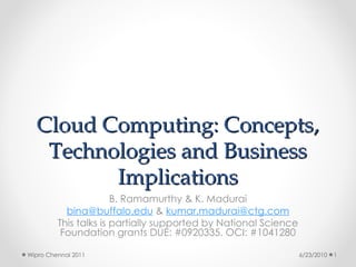 Cloud Computing concepts and technologies | PPT
