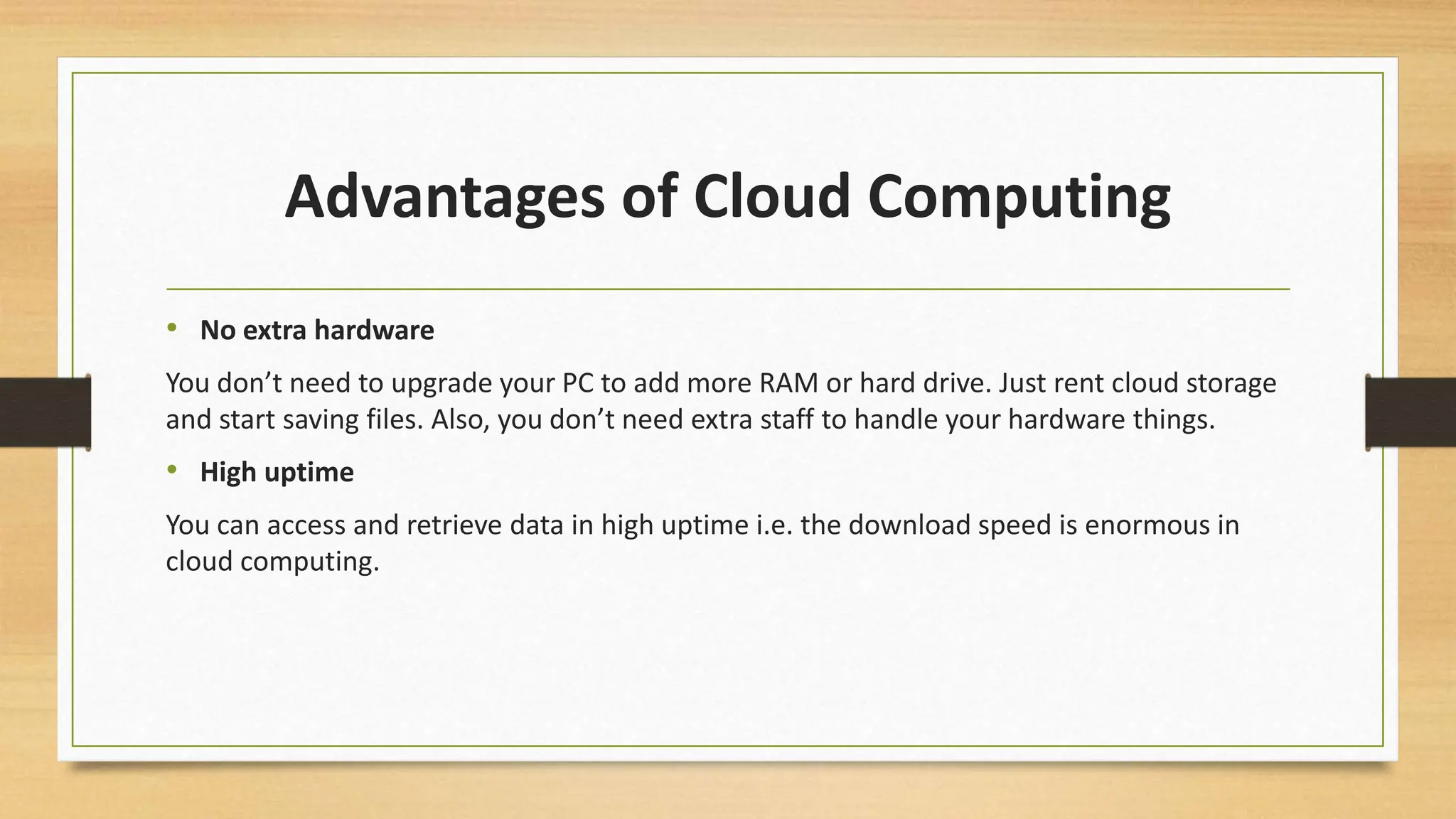 Lecture 1.Basics of cloud computing, Advantage and Disadvantage and ...