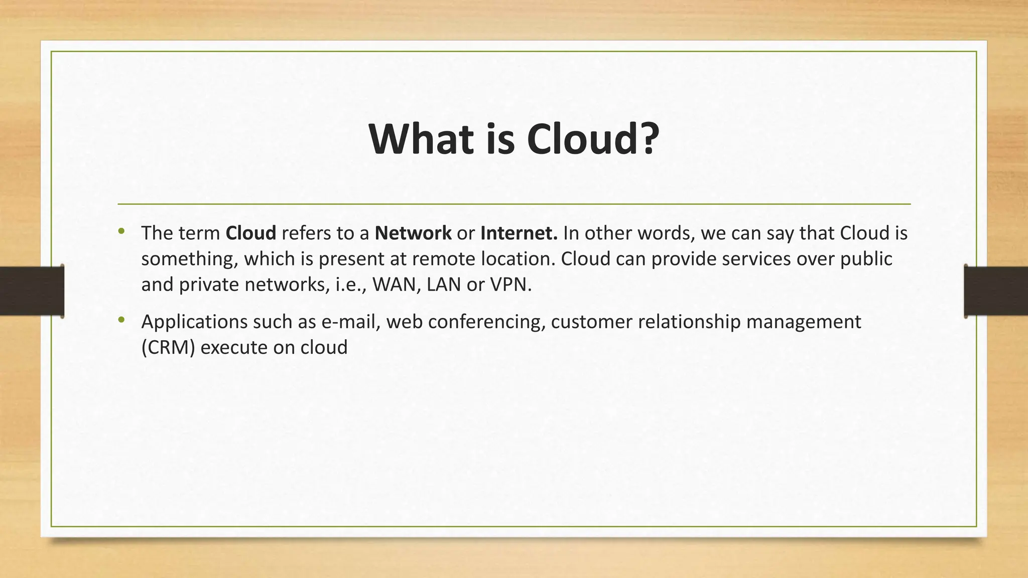 Lecture 1.Basics of cloud computing, Advantage and Disadvantage and History | PPT