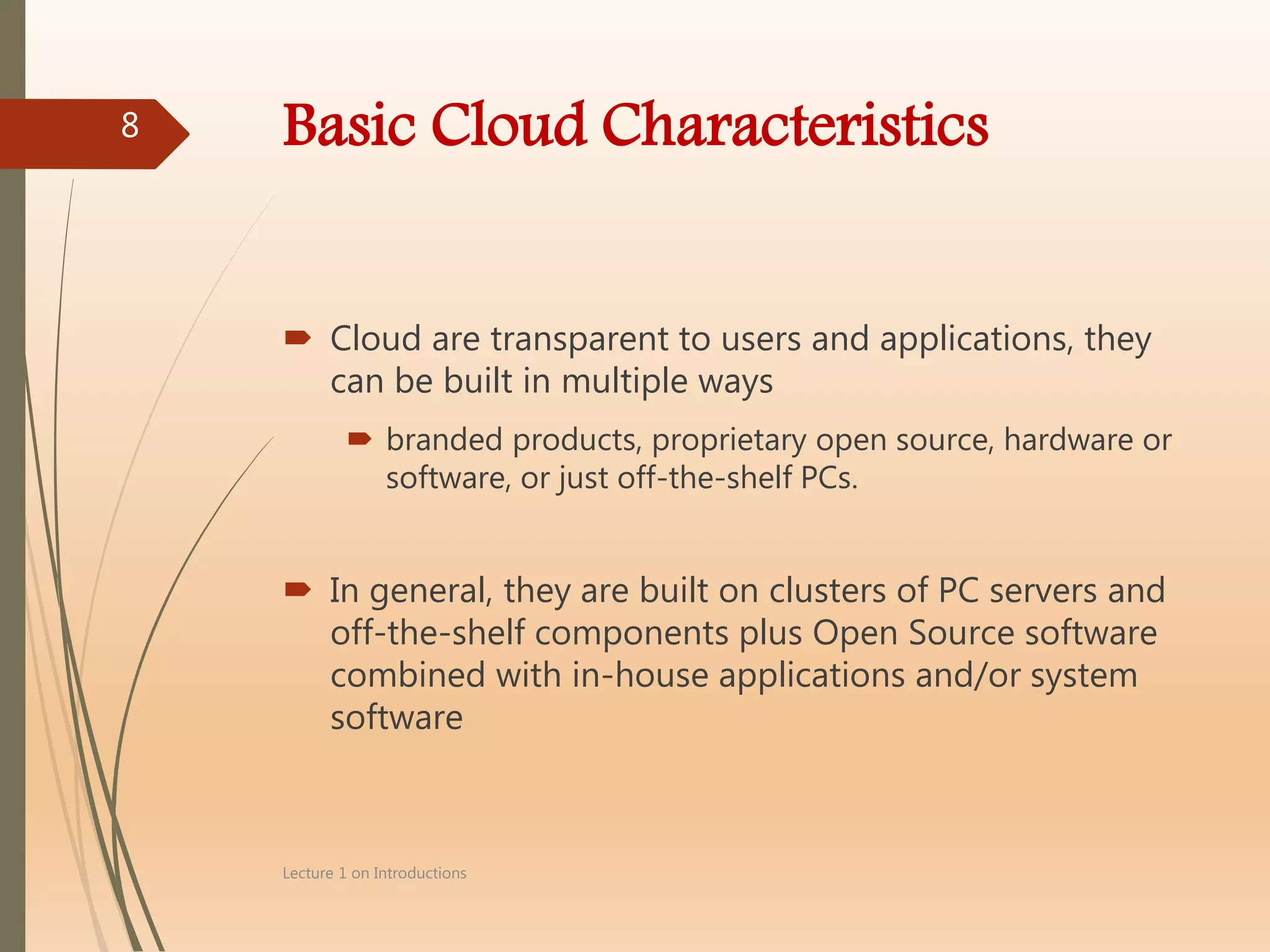 Cloud computing lecture 1 | PPTX
