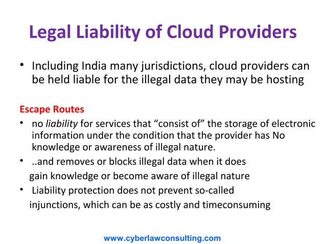 Cloud computing legal issues | PPT | Cloud Computing | Internet