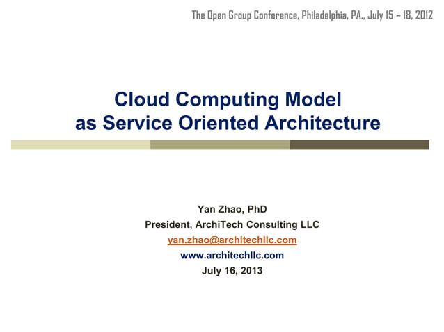 Cloud Computing Model with Service Oriented Architecture | PDF | Cloud Computing | Internet