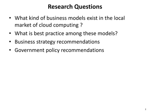 Cloud Computing Business Models Review | PPT