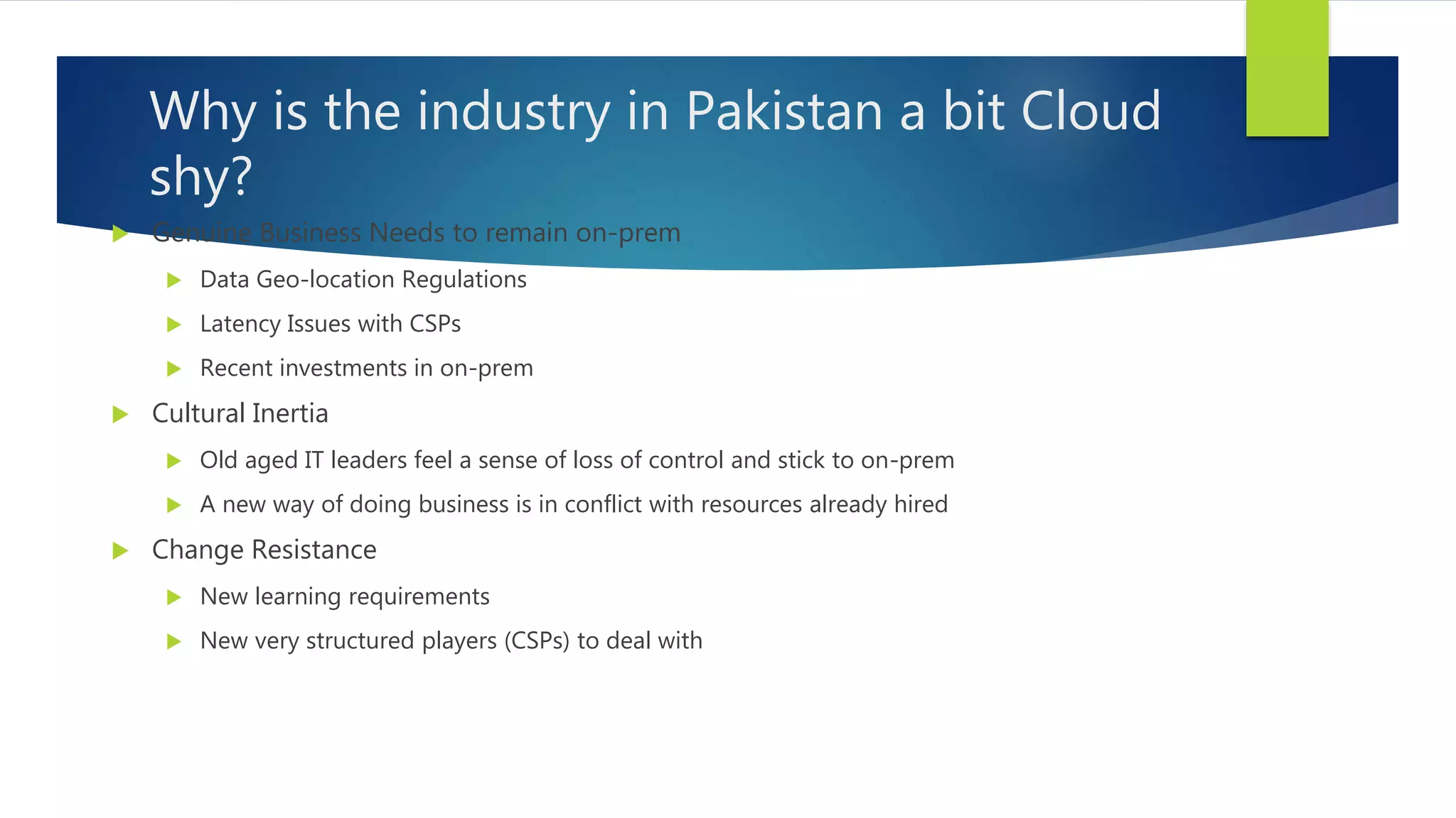 Cloud computing options in pakistan | PPT