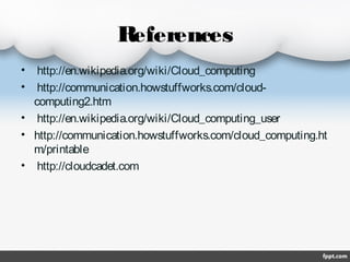 Cloud computing ppt | PPT