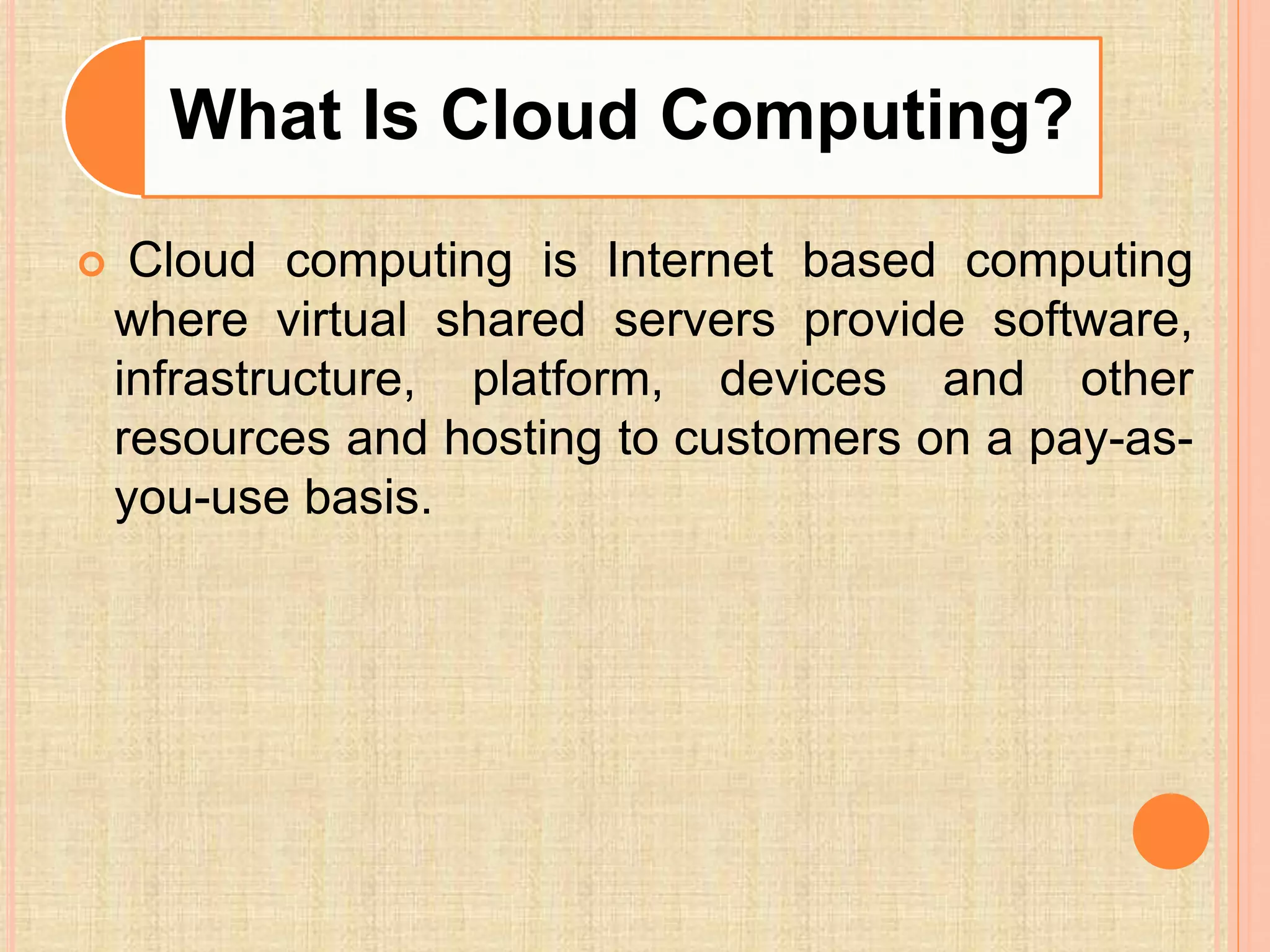 Cloud computing seminar | PPTX