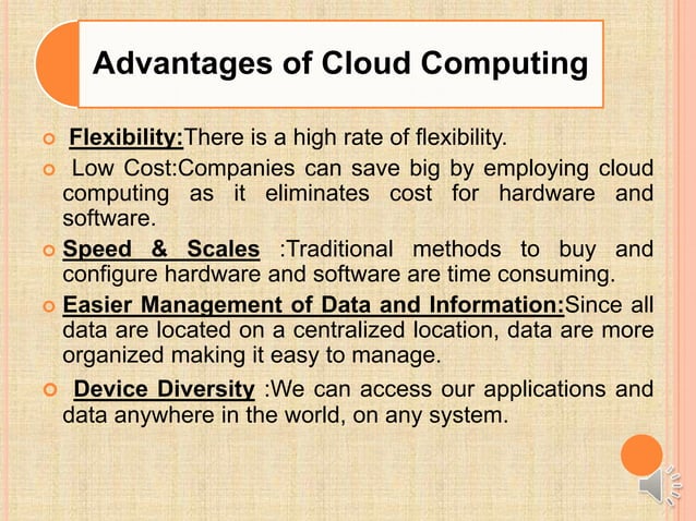 Cloud computing seminar | PPTX