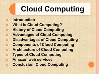 Cloud computing seminar | PPTX