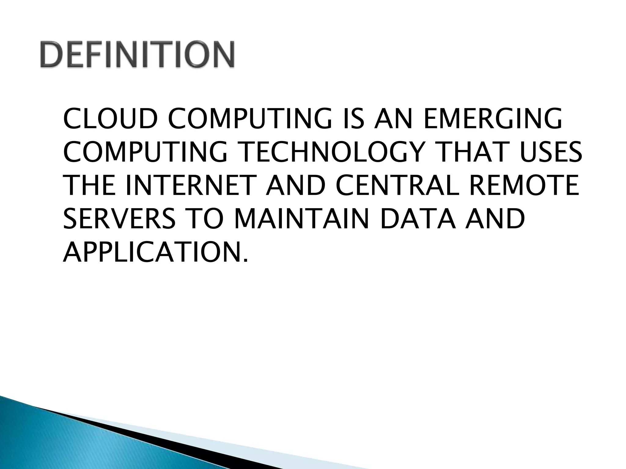 Cloud computing ppt | PPT