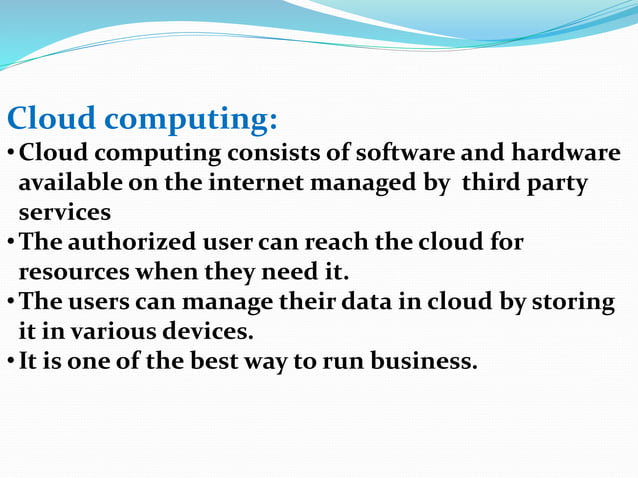 Cloud computing ppt | PPT