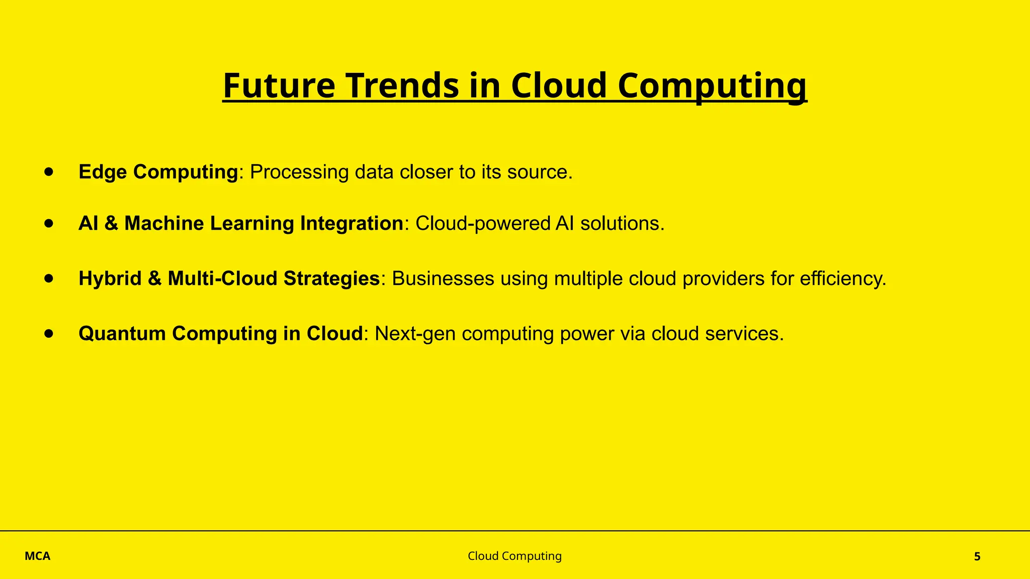 Cloud Computing The Future of Technology | PPTX