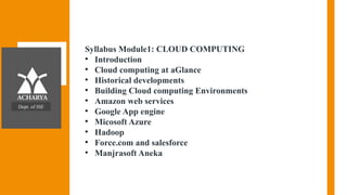 Cloud_computing module1 ppt seventh seme | PPT