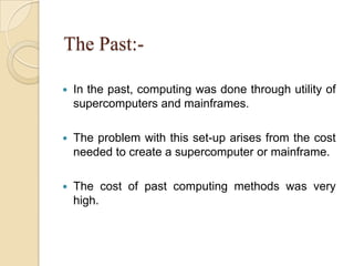 Cloud computing presentation | PPTX