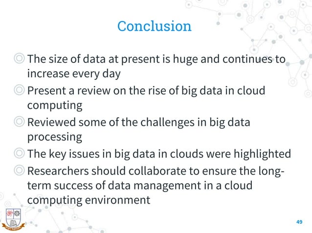 The rise of “Big Data” on cloud computing | PPTX