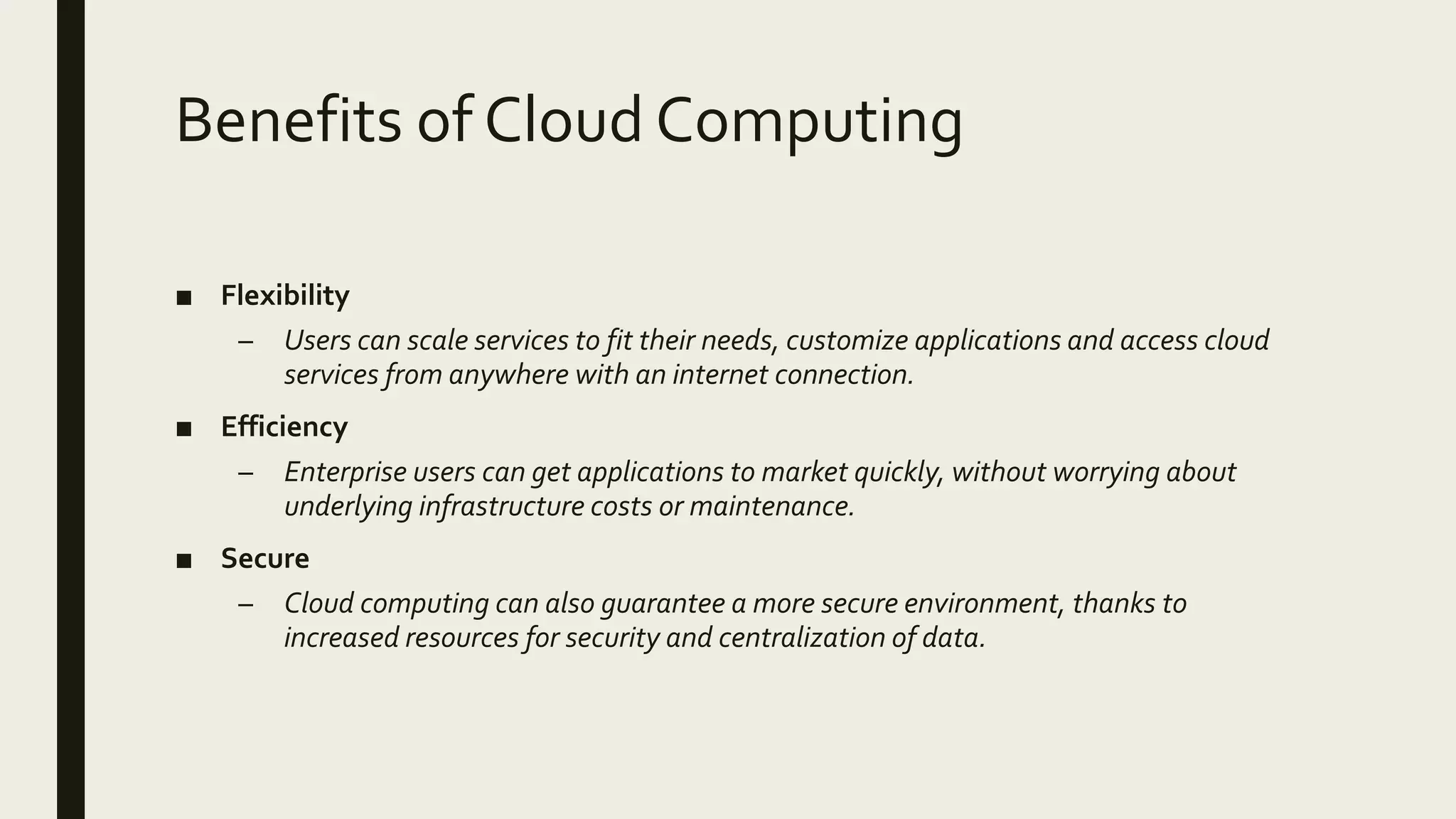 Cloud computing presentation | PPT