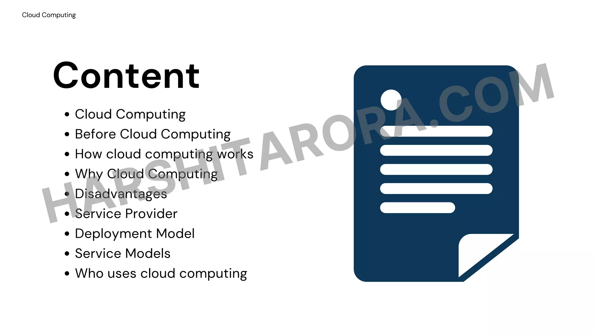 Cloud computing presentation | PPT