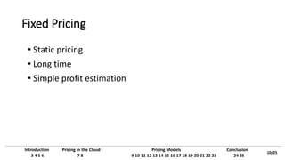 Cloud computing pricing models | PPT