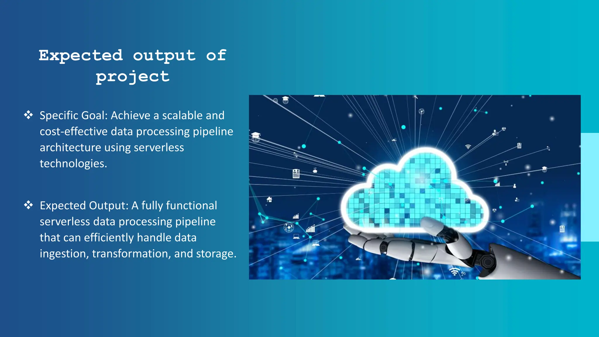 project proposal concept by taking one example for cloud computing | PPTX