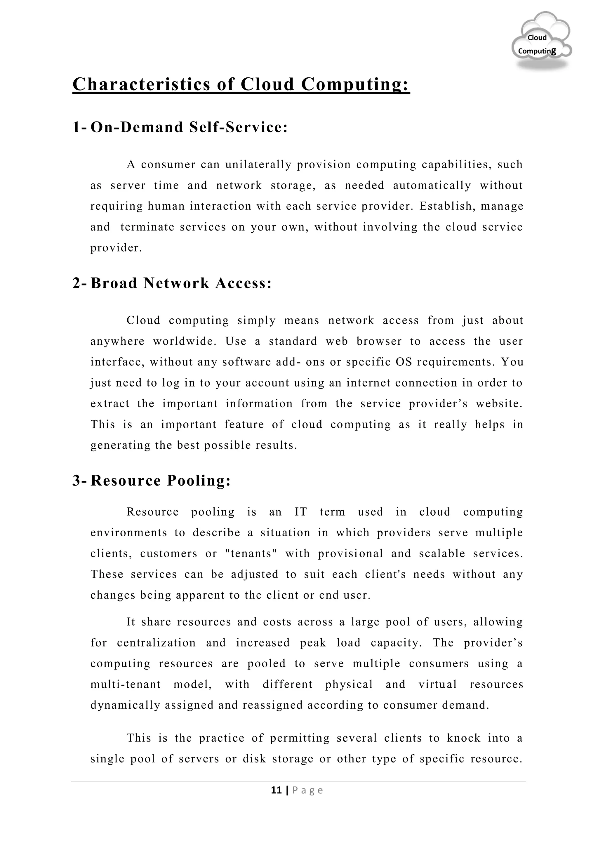 Cloud computing project report | PDF