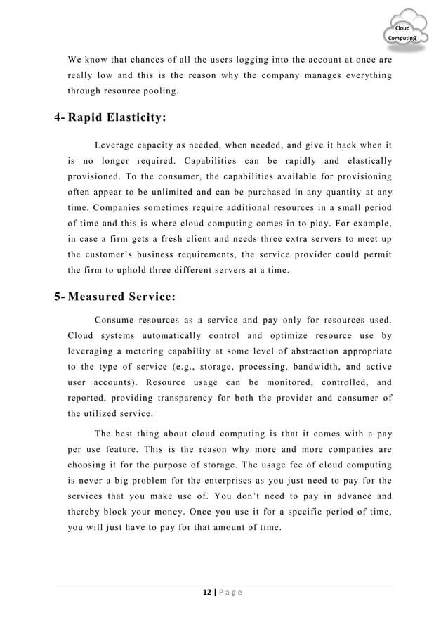 Cloud computing project report | PDF | Cloud Computing | Internet