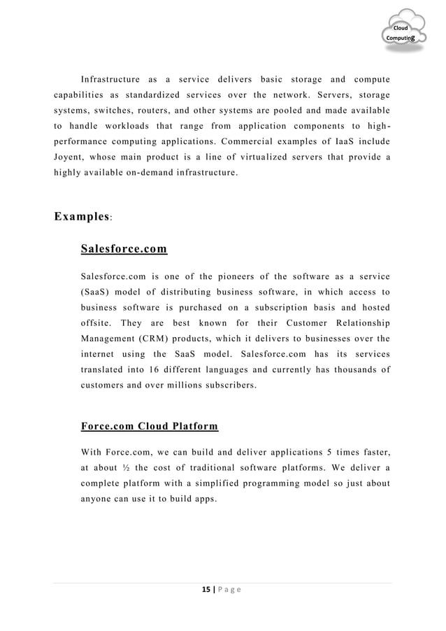 Cloud computing project report | PDF | Cloud Computing | Internet