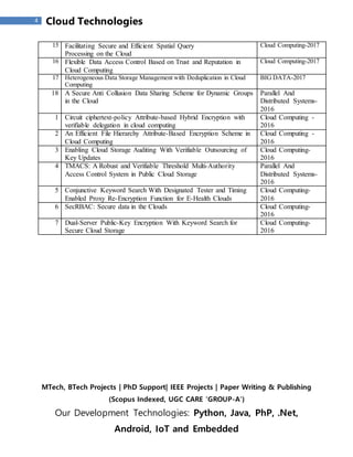 Cloud computing projects | DOCX | Cloud Computing | Internet