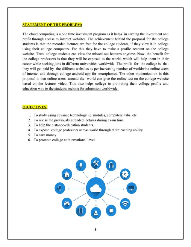 Cloud computing proposal | PDF