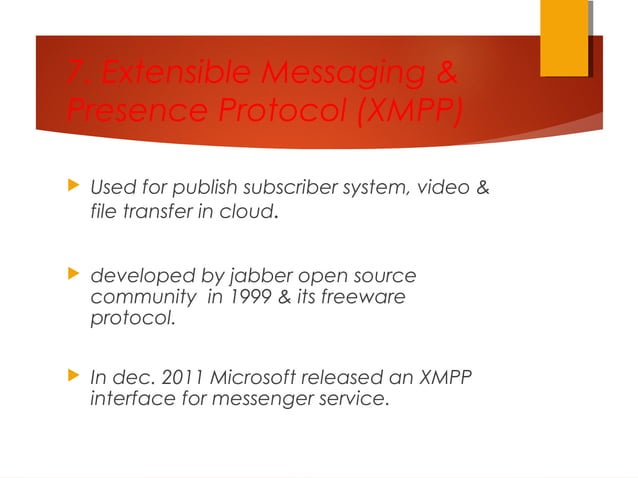 Cloud computing protocol | PPT | Cloud Computing | Internet