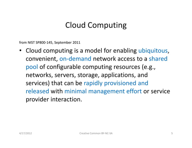 Cloud Computing Reference Architecture From Nist And Ibm Pdf