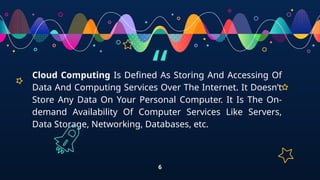 Cloud Computing presentation describing its types | PPTX