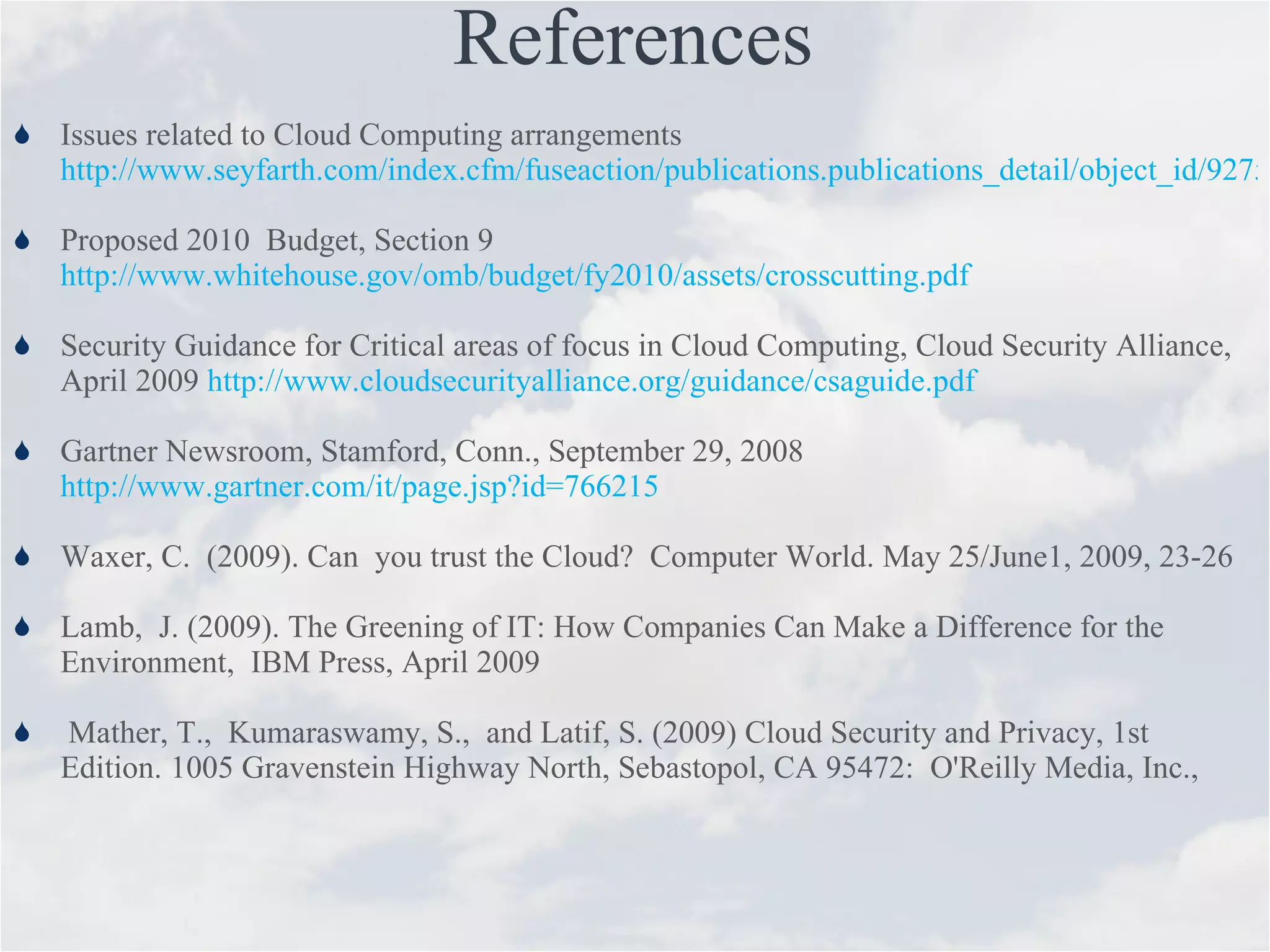 Cloud Computing & Security Concerns | PPT