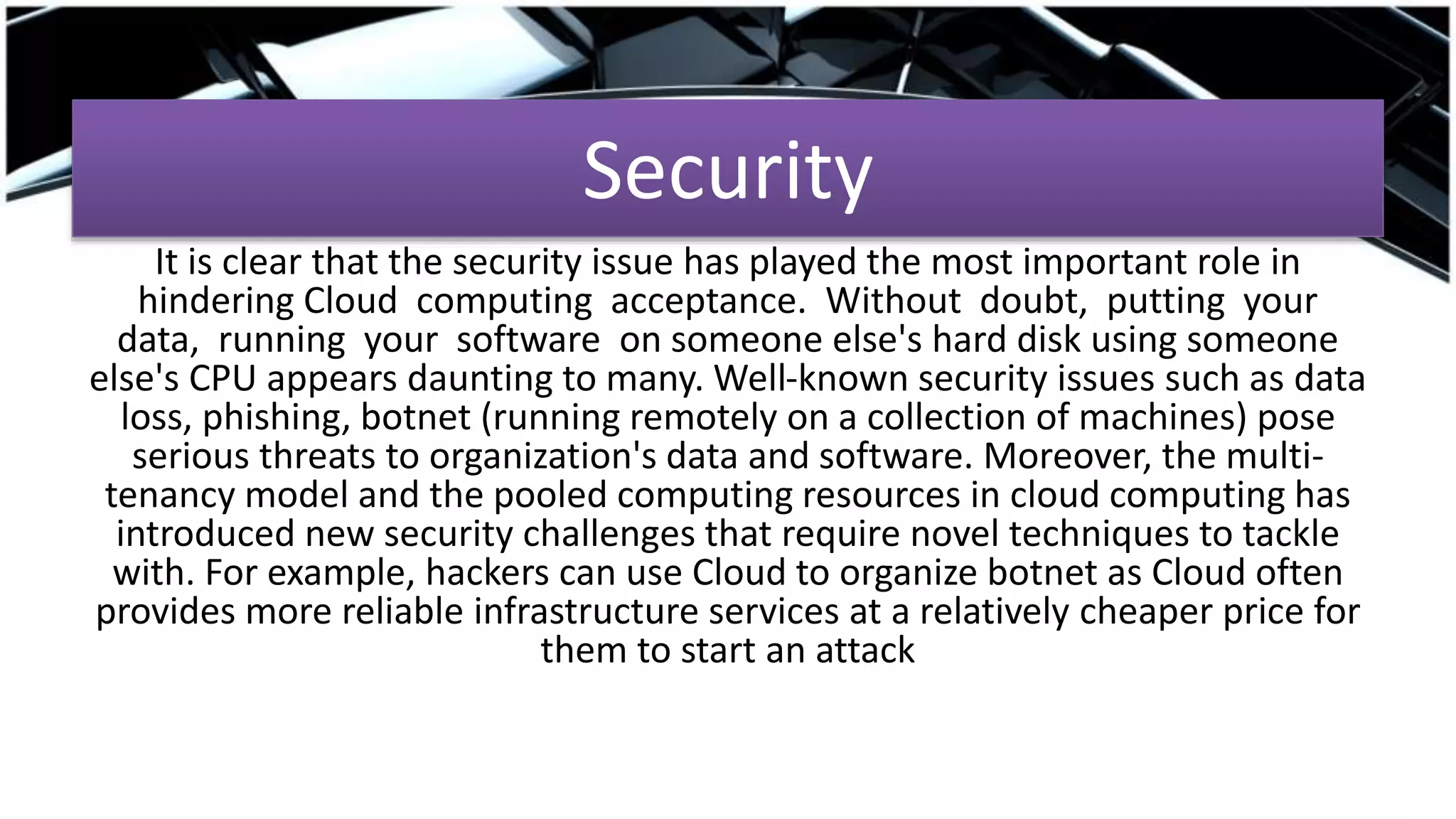Cloud computing security issues and challenges | PPTX