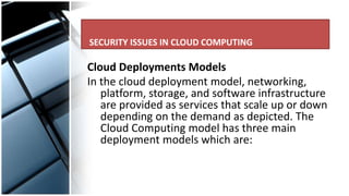 Cloud computing security issues and challenges | PPTX